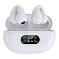 Alpha Digital Q80-W Ear Clip Bone Conduction Earbuds, White - Walmart.com