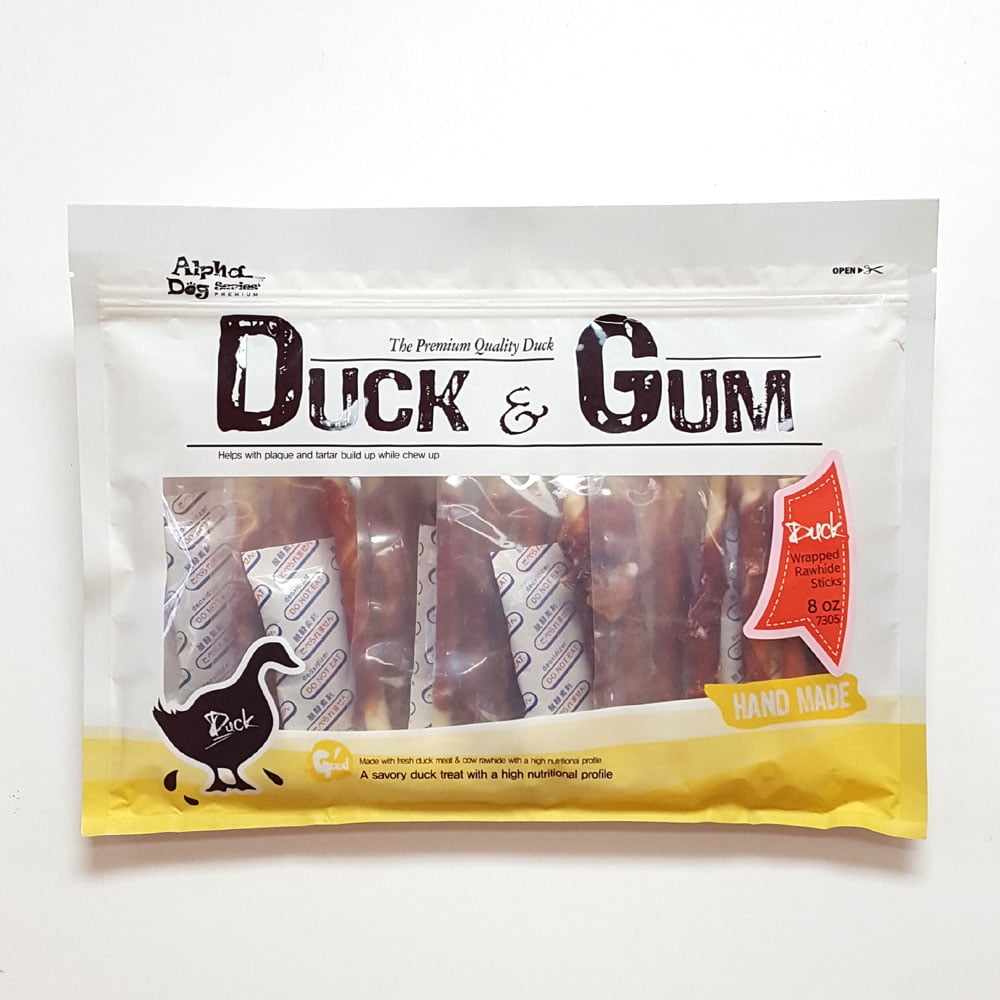 Alpha Dog Series Duck Rawhide Sticks - 8oz - Walmart.com