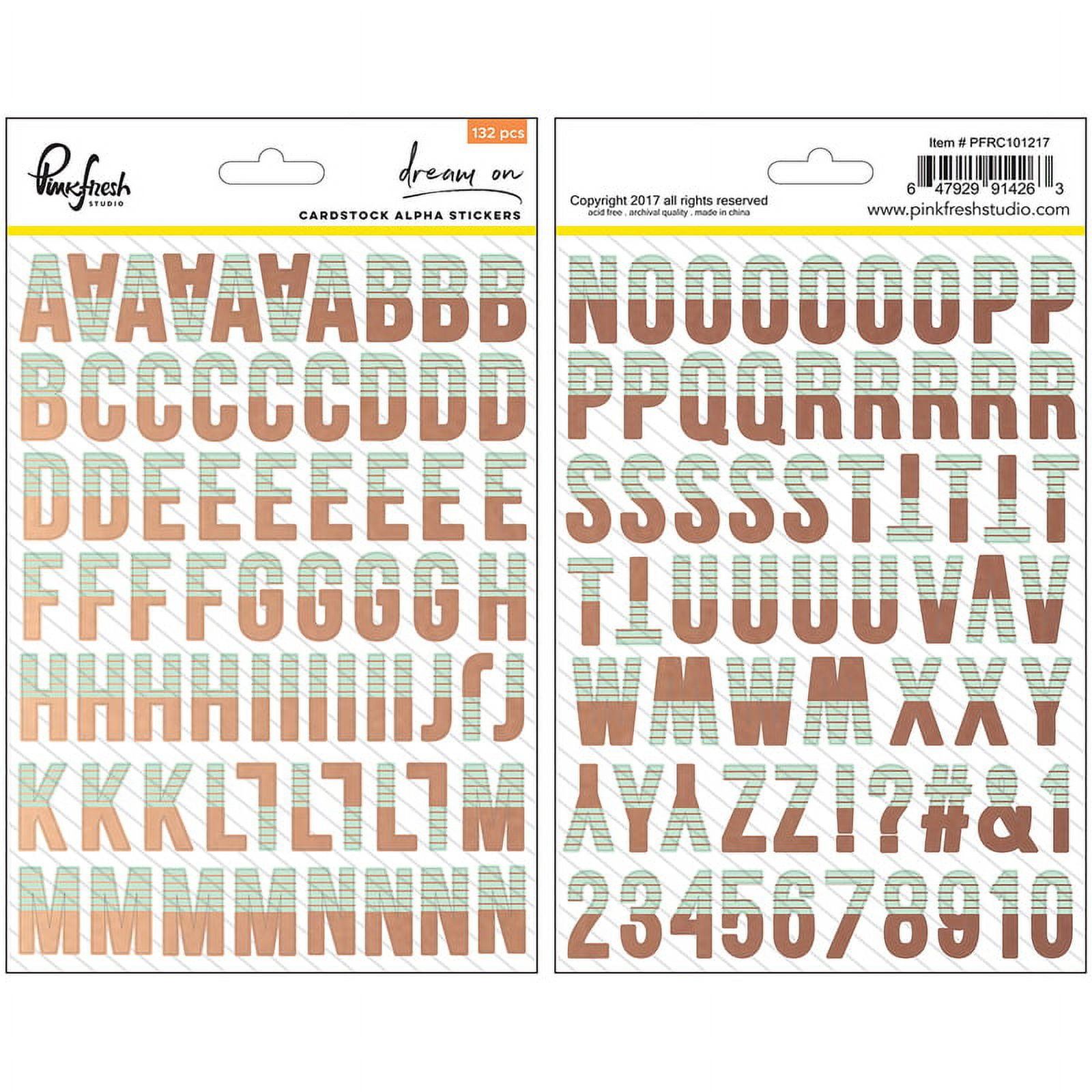 Alpha - Dream On Cardstock Stickers 5"X7" 2/Pkg - Walmart.com