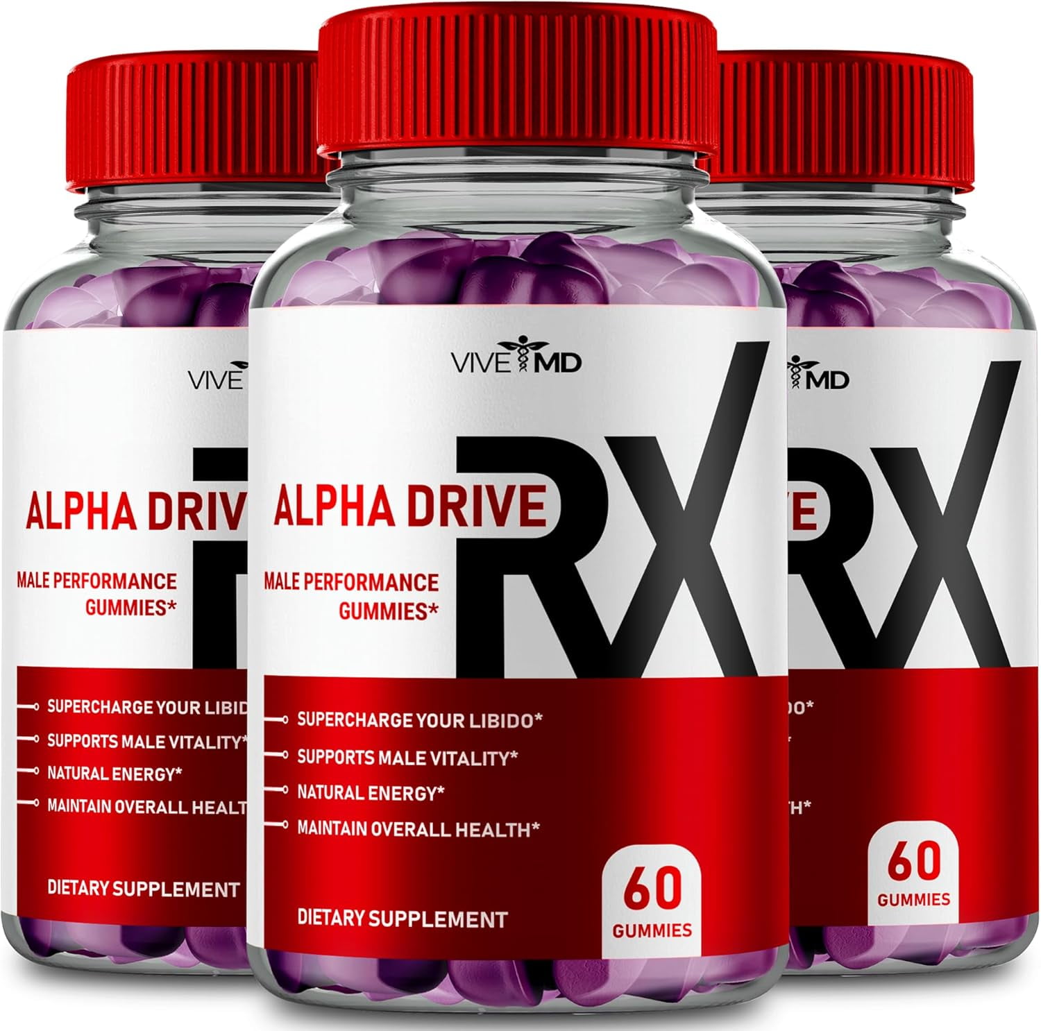 Alpha Drive RX Gummies (3 Pack) - Walmart.com