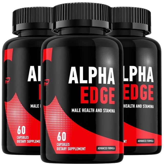 Alpha Edge for Men Dietary Supplement, AlphaEdge Male Formula Pills, 3 ...