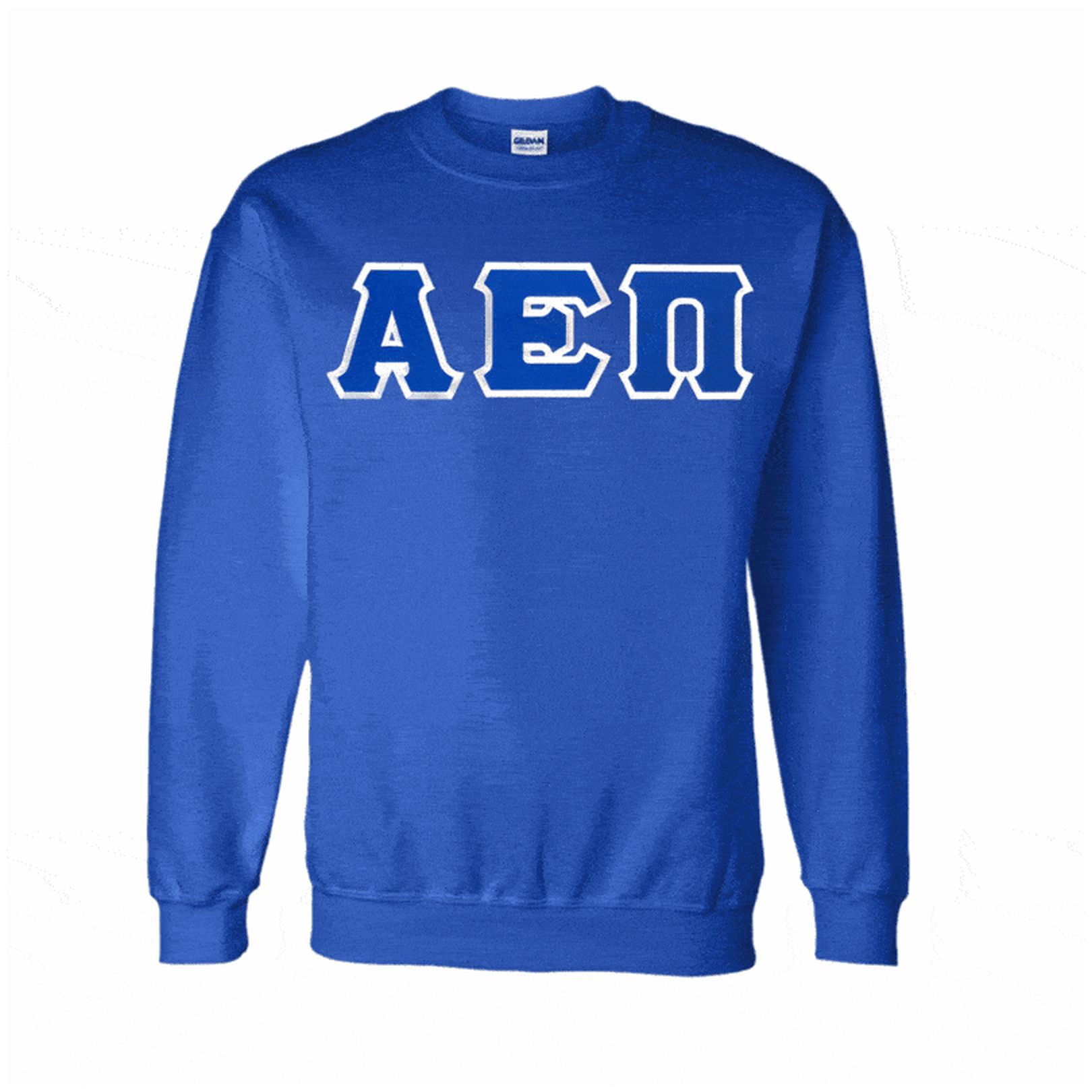 Alpha Epsilon Pi Lettered Crewneck Large Royal Blue