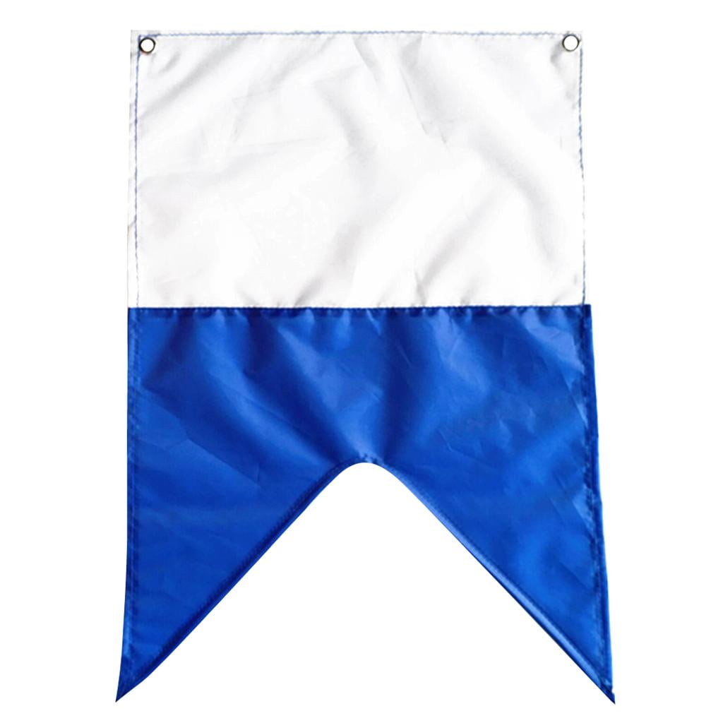 Alpha Flag With Metal Grommets 20" X 14" (50 X 35 Cm), White Scuba Dive ...