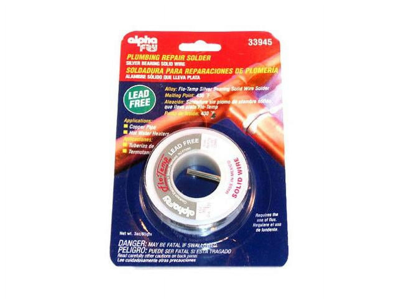 Alpha Fry AM33945 Lead-Free Plumbing Solder Kit, 0.125" Diameter Spool, 3 Oz,Each - Walmart.com