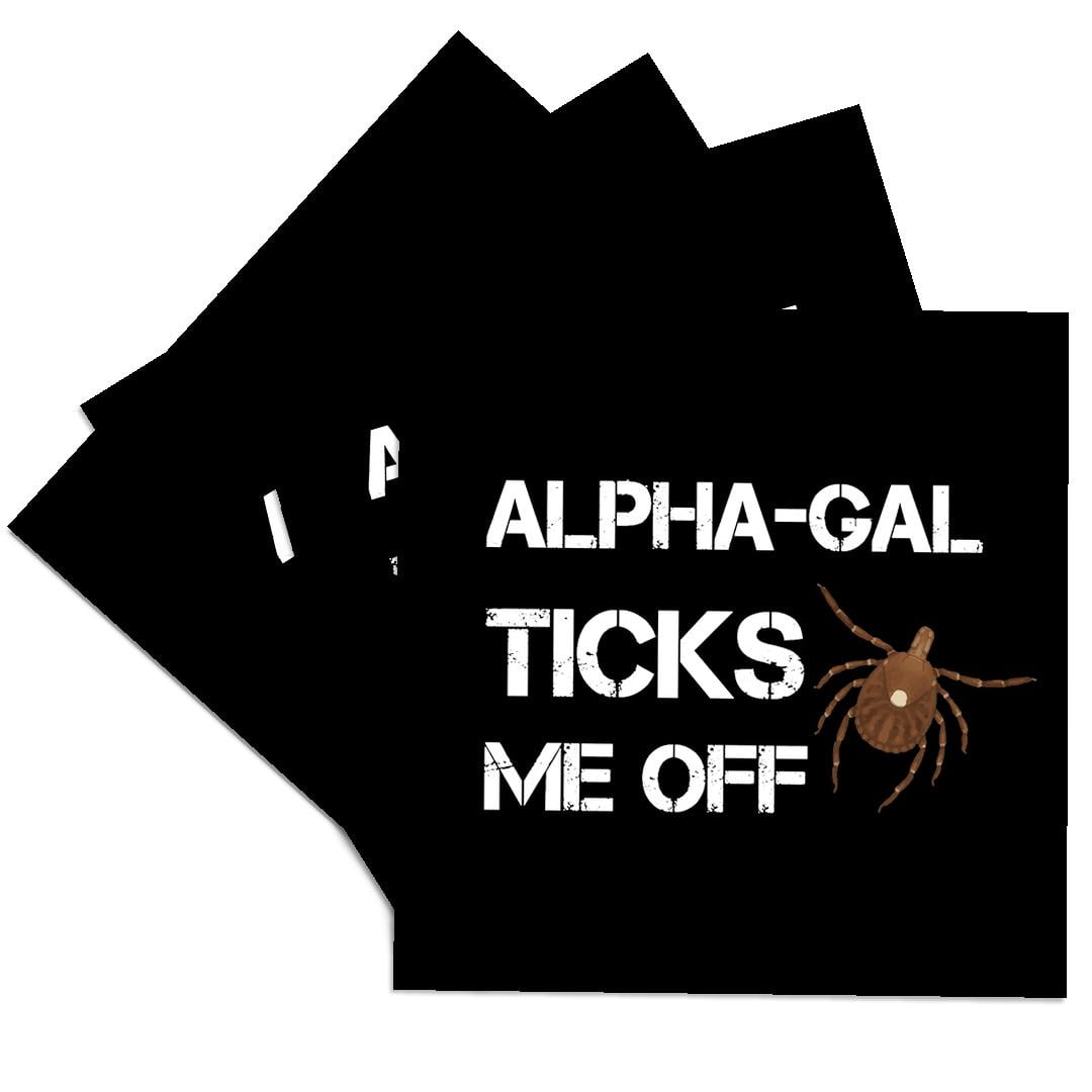 3drose, Alpha-gal Ticks Me Off with Photo of Lonestar Tick on Black ...