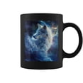 Alpha Galaxy Wolf Dark Fantasy Space Graphic Wolf Lovers Coffee Mugs ...