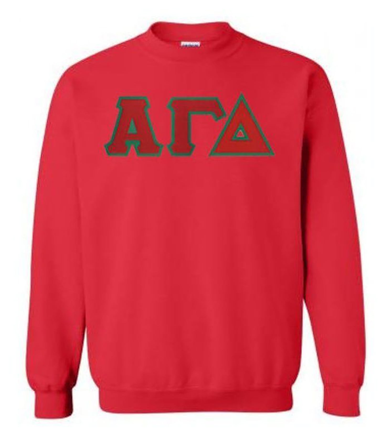 Alpha Gamma Delta Lettered Crewneck Small Red - Walmart.com