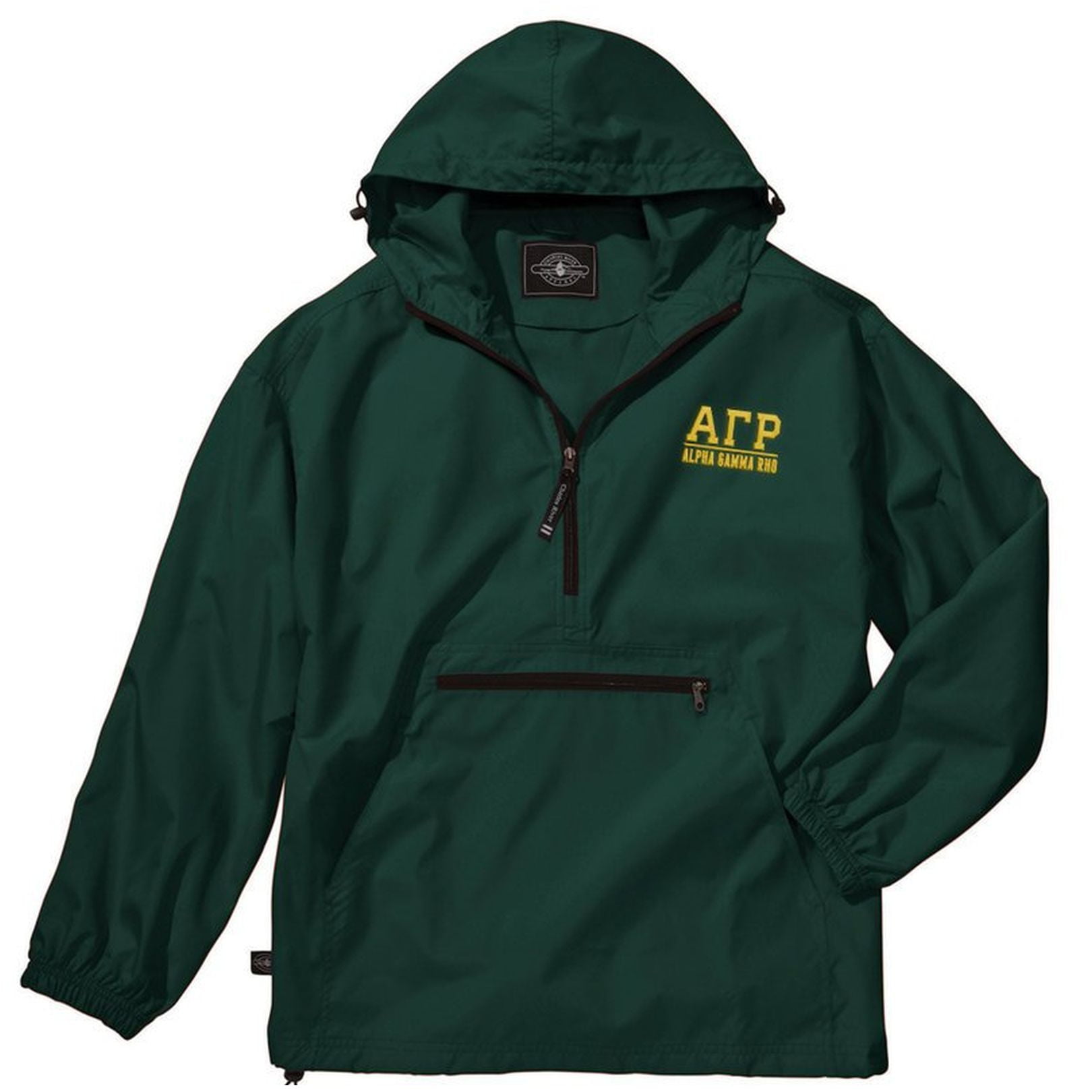 Alpha Gamma Rho Pack-N-Go Pullover Large Forest Green - Walmart.com
