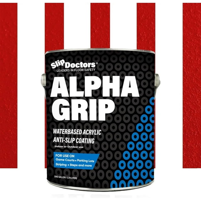Eco-Friendly Alpha Grip Red Striping Paint - Non-Slip, Durable for ...