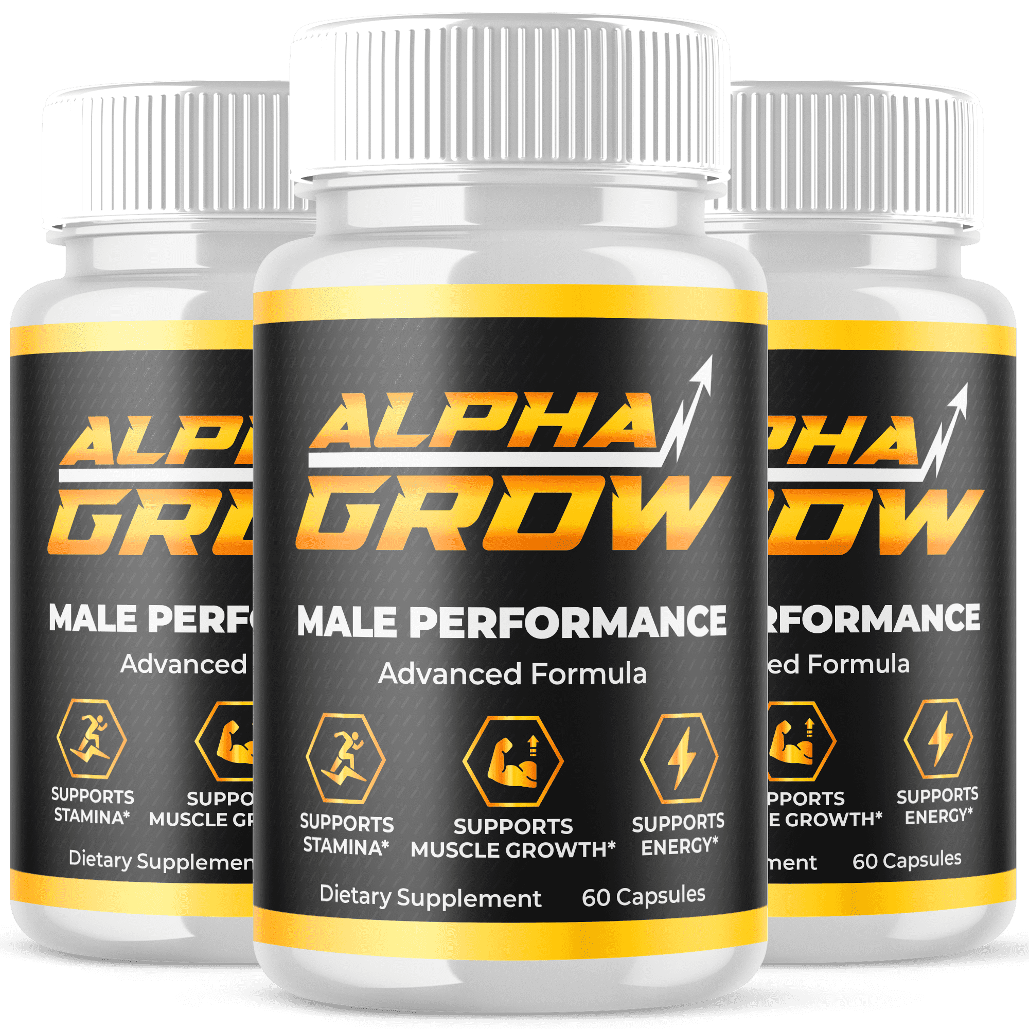 Alpha Grow Advanced Formula Pills All Natural Vitamin Supplement ...
