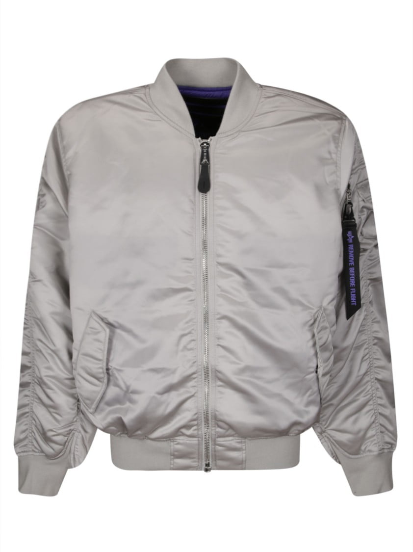 Alpha Industries Bomber Jacket With Zip Front Closure (Men's) - Walmart.com