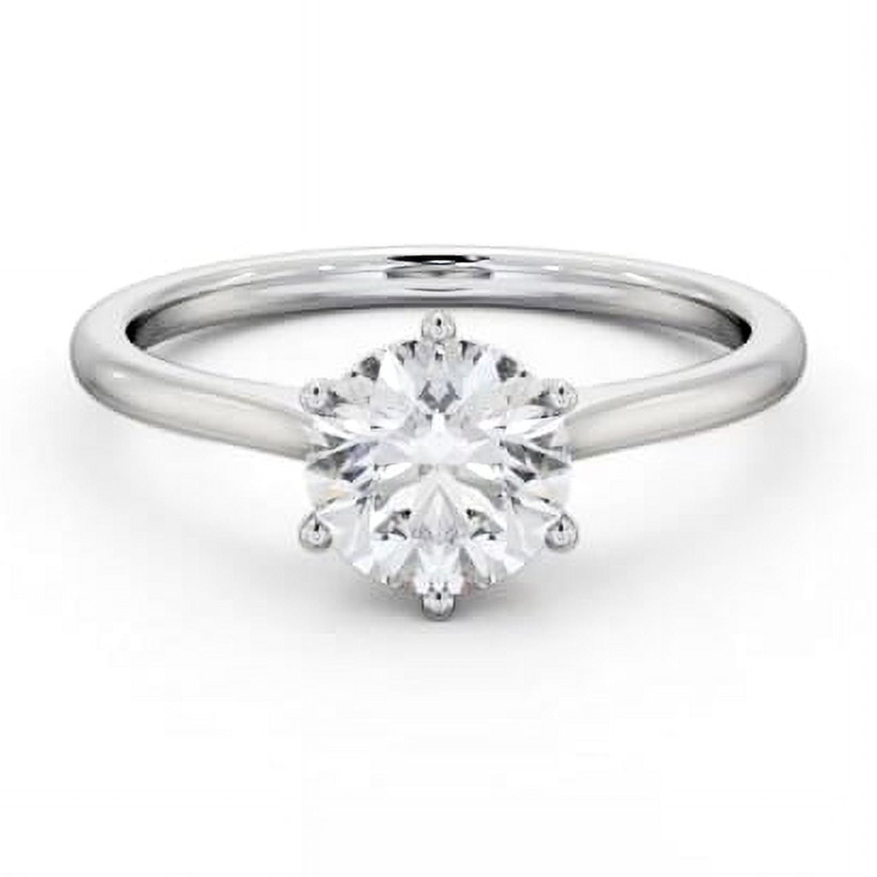 Alpha Jewel 1.8 Ct VVS1/D Round Cut Lab Created Simulated Diamond Ring ...