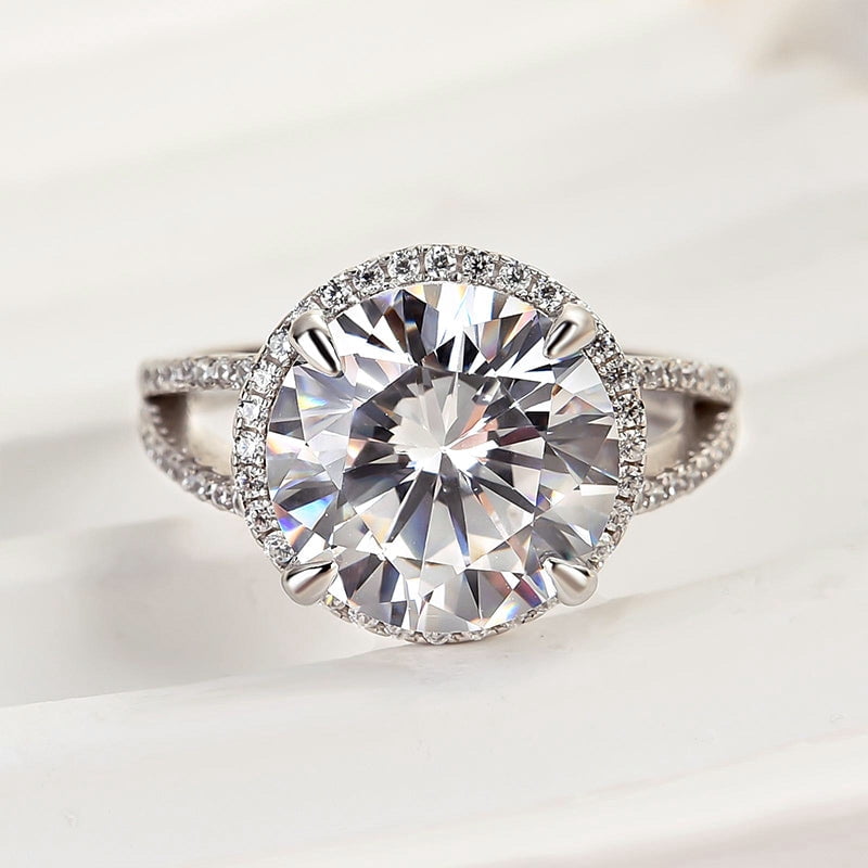 Alpha Jewel 1.9 Ct Halo Engagement Ring for Women - Lab-Created ...