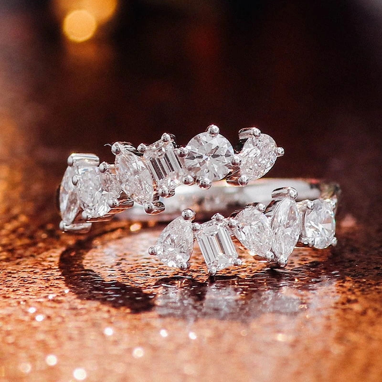 Alpha Jewel 1.9 Ct Heart Cut Simulated Diamond Ring - 14K White Gold ...