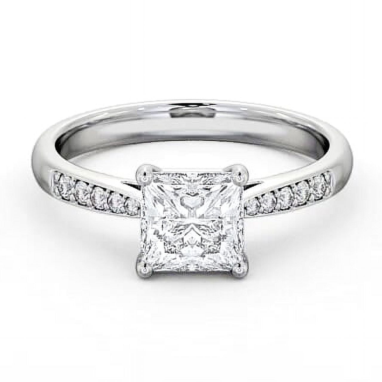 Alpha Jewel 14K White Gold Over Rings for Gifts - 2.1 Ct Marquise Cut ...