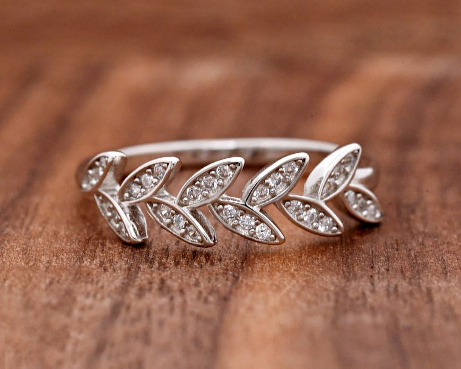 Alpha Jewel 14K White Gold Plated Bands - 0.5 Ct VVS1/D Round Cut ...