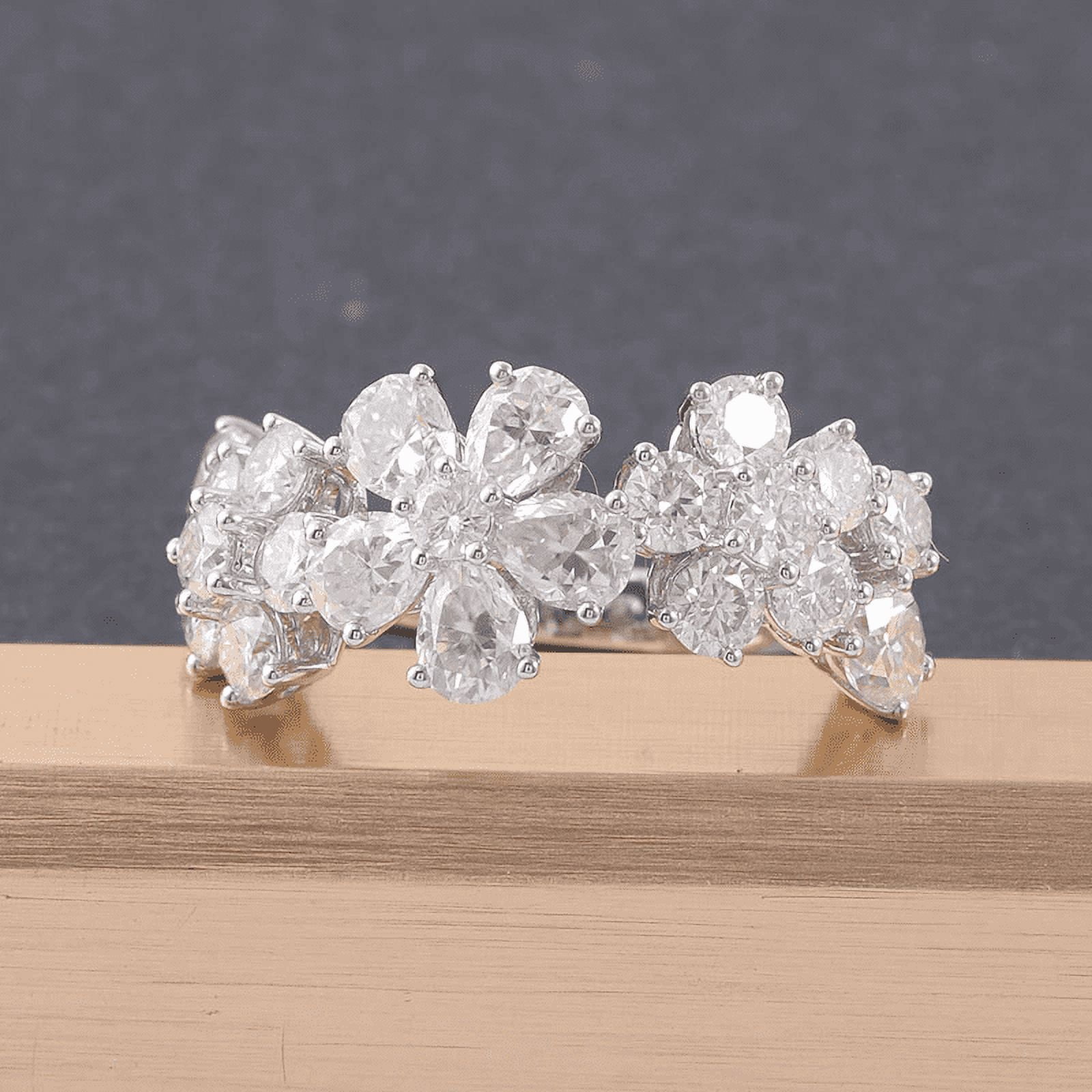 Alpha Jewel 14K White Gold Plated Diamond Ring - 1.1 Ct Round Brilliant ...