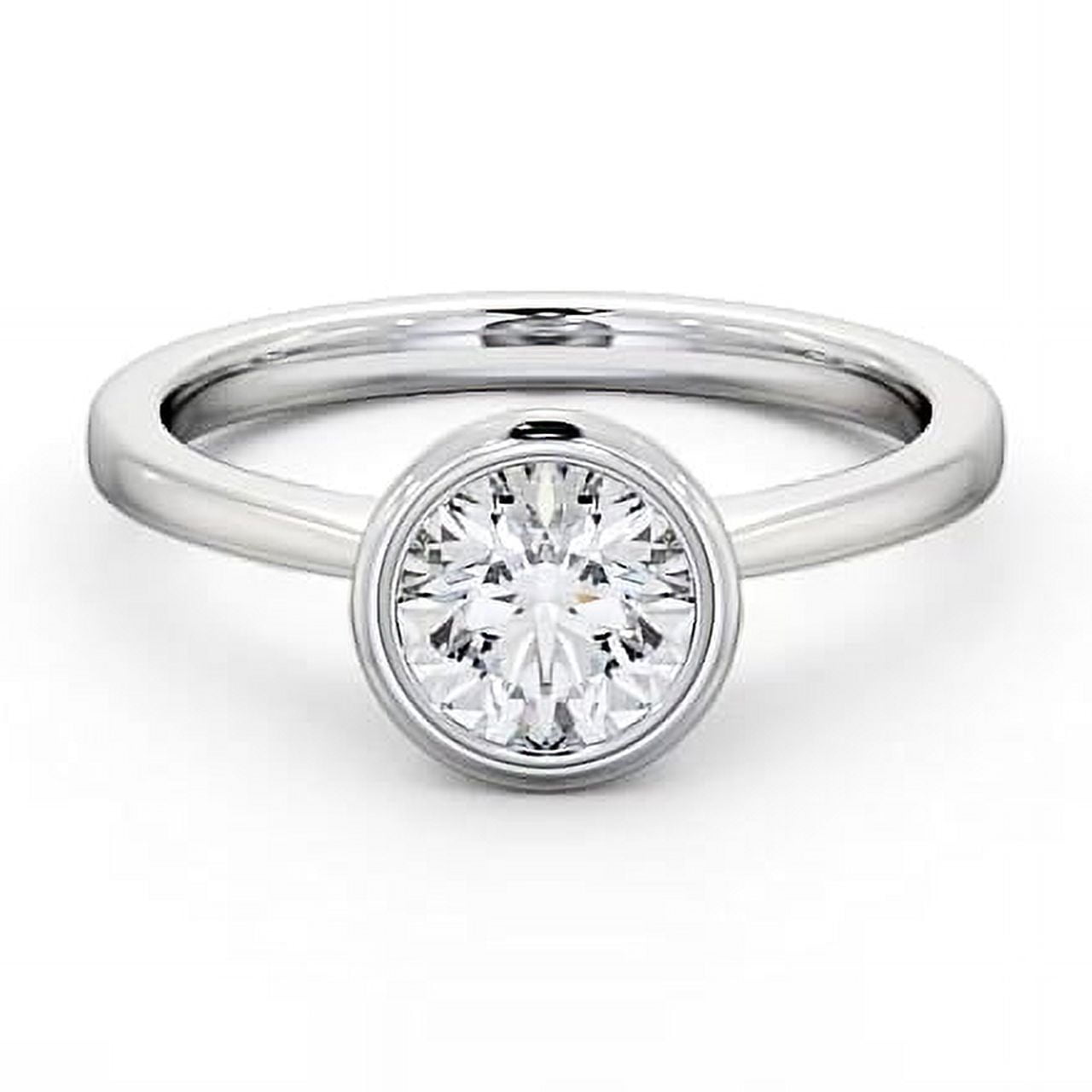 Alpha Jewel 14K White Gold Over Wedding Anniversary Ring - Round Cut ...