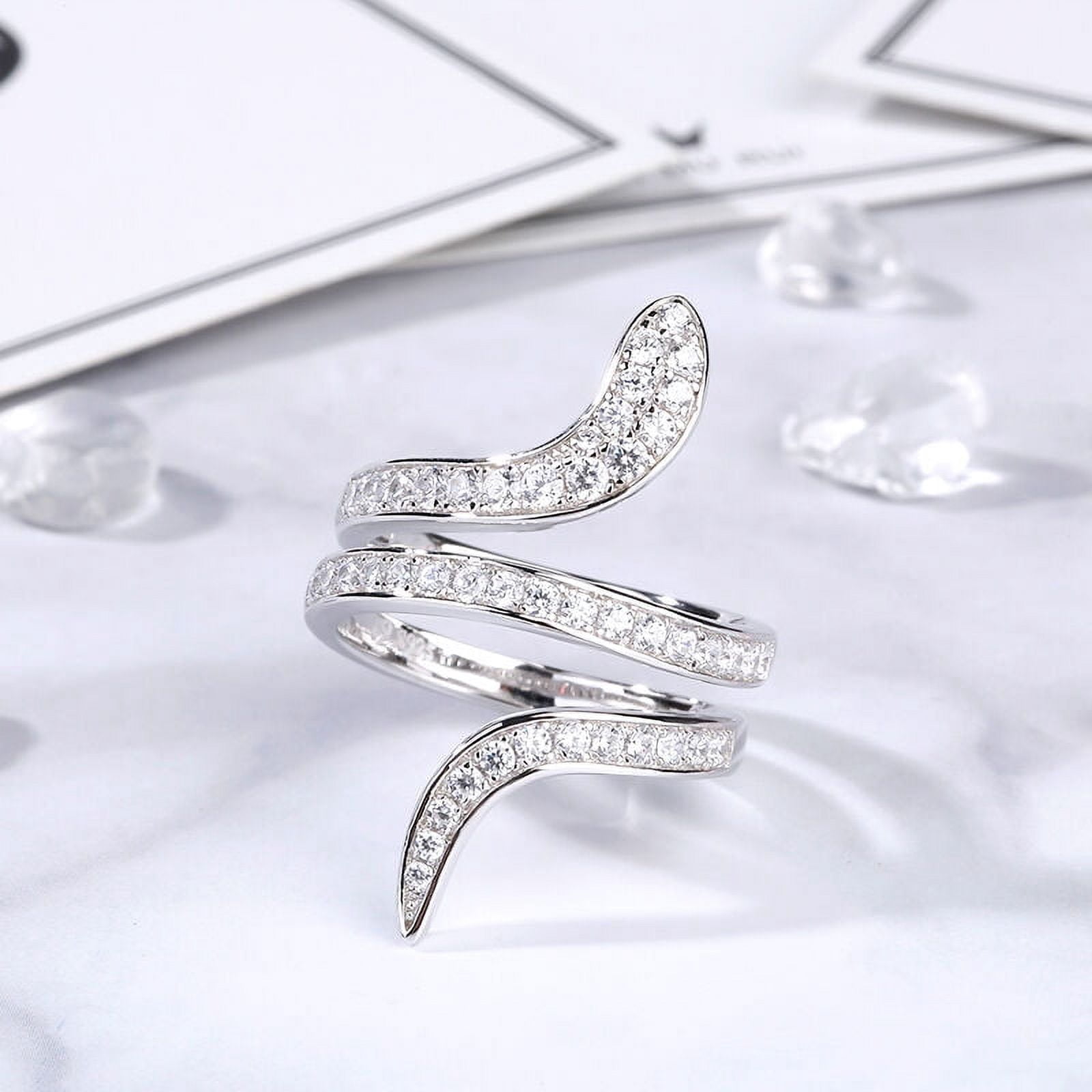 Alpha Jewel 2.5 Ct Oval Cut Diamond Ring for Women - 14K White Gold ...