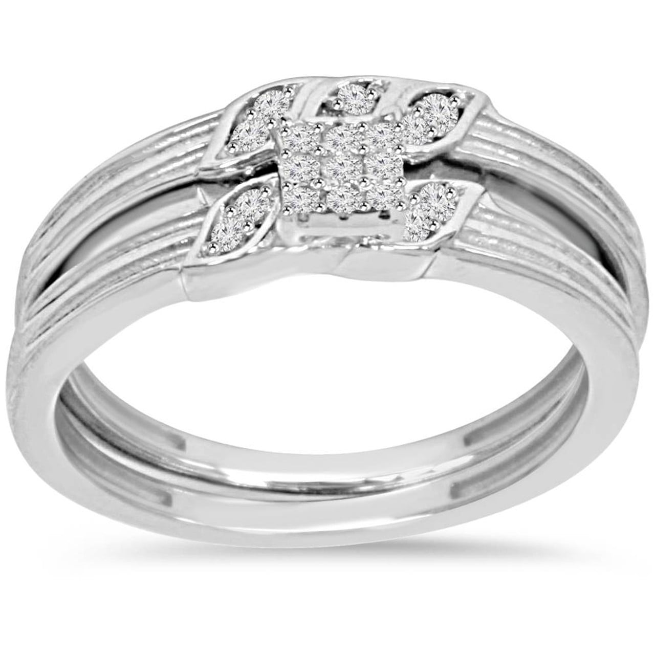 Alpha Jewel Exquisite 0.8 Ct Round Cut Engagement Ring - Lab Created ...