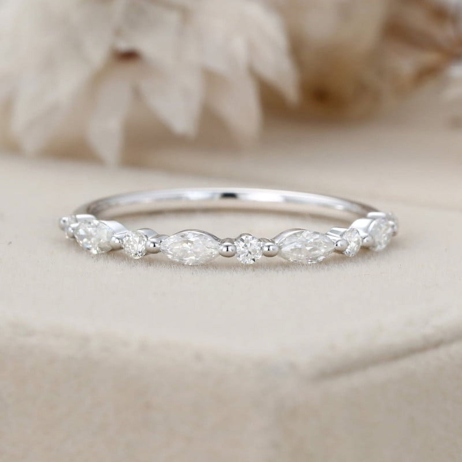 Alpha Jewel Premium 1.3 Ct Marquise Cut Lab Created Simulated Diamond ...