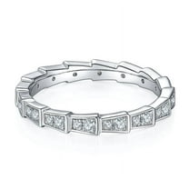 Atto Jewel 2.1 Ct Round Cut Diamond Rings - 14K White Gold Over Rings ...