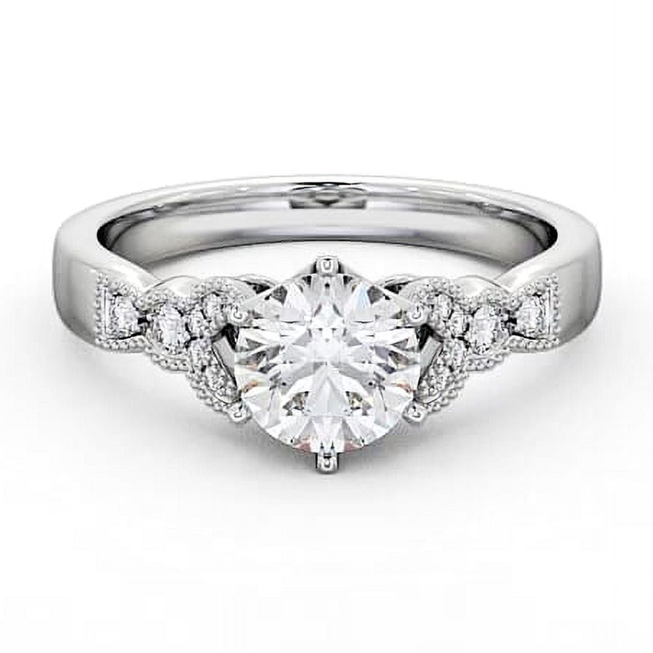 Alpha Jewelry 14K Gold Over Weddings Rings for Gift - 2 Ct Round Cut ...