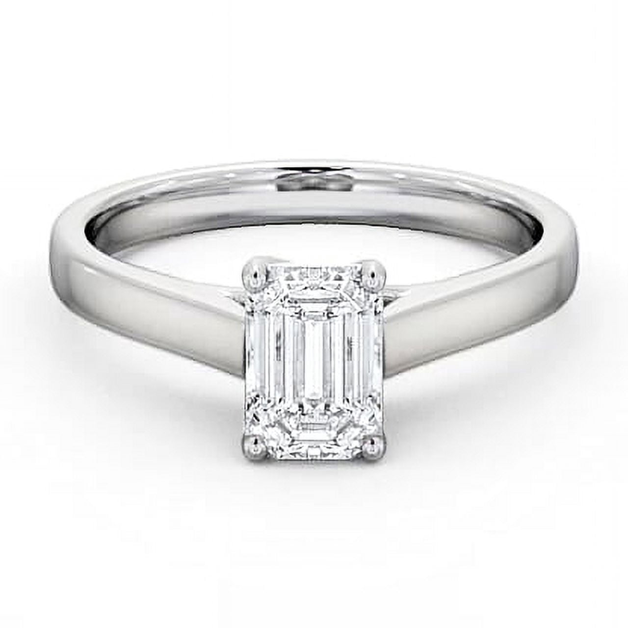 Alpha Jewelry 14K White Gold Plated Engagement Ring - Prong Set 1.7 Ct ...