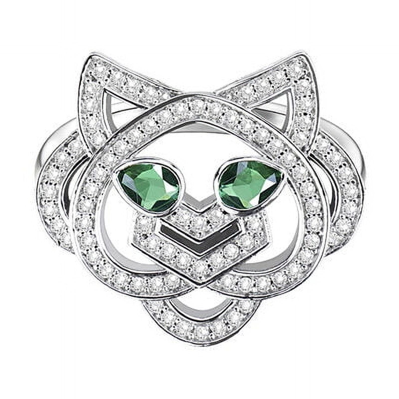 Alpha Jewelry 14K White Gold Plated Rings - 1.1 Ct Pear Cut Silver ...