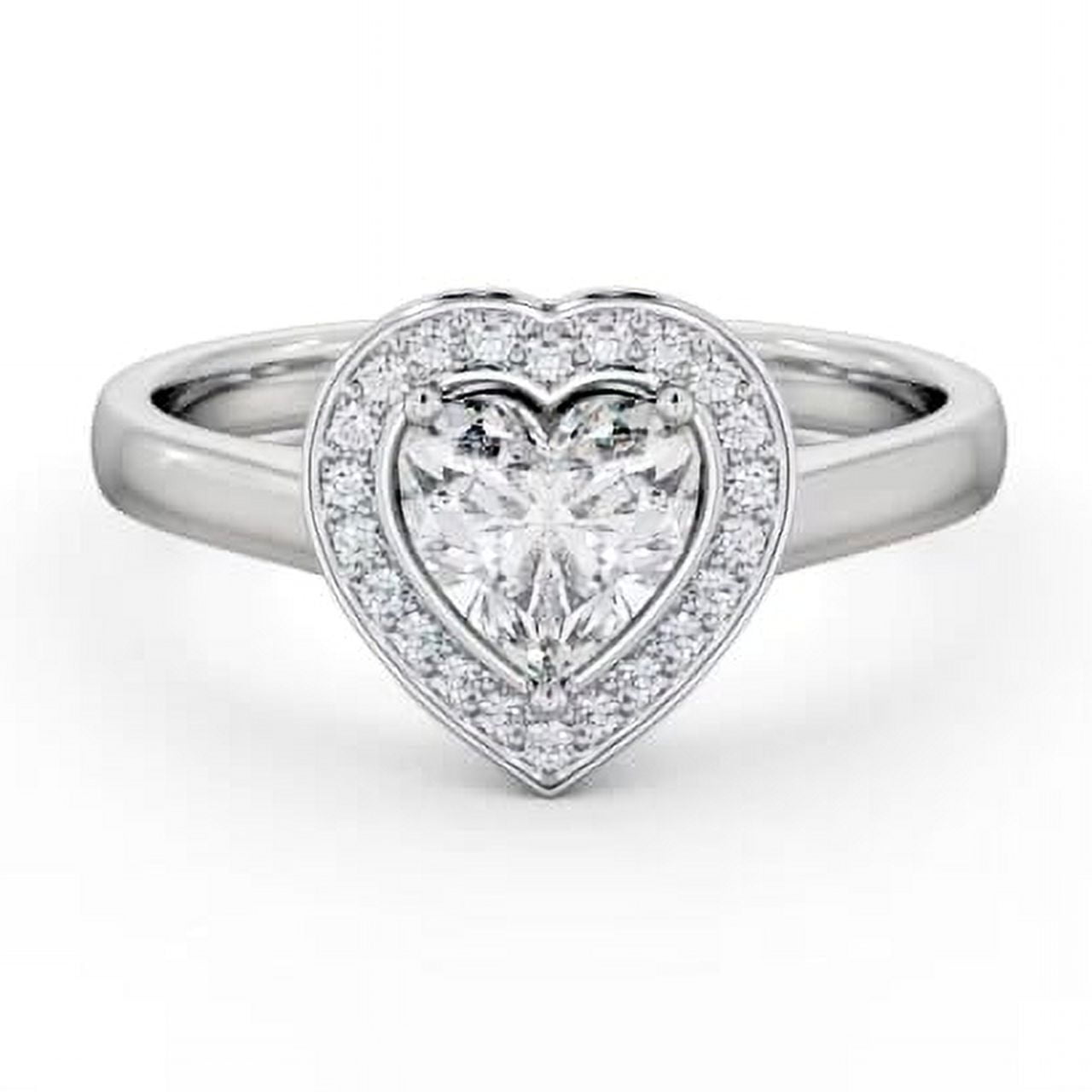 Alpha Jewelry 14K White Gold Plated Solitaire Ring - 1.8 Ct VVS1/D ...