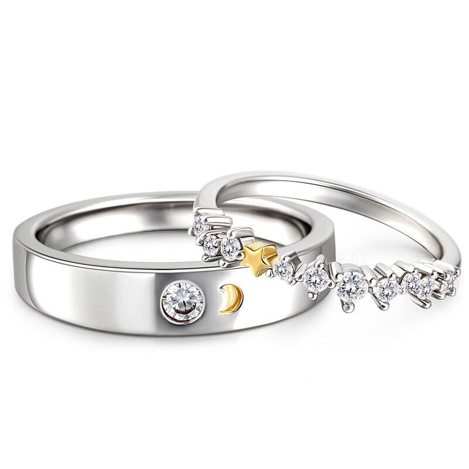 Alpha Jewelry 14K White Gold Plated Wedding Anniversary Ring - 1.9 Ct ...