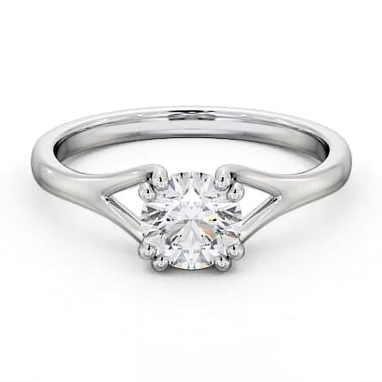 Alpha Jewelry 14K White Gold Plated Wedding Rings - 1.7 Ct Round Cut ...