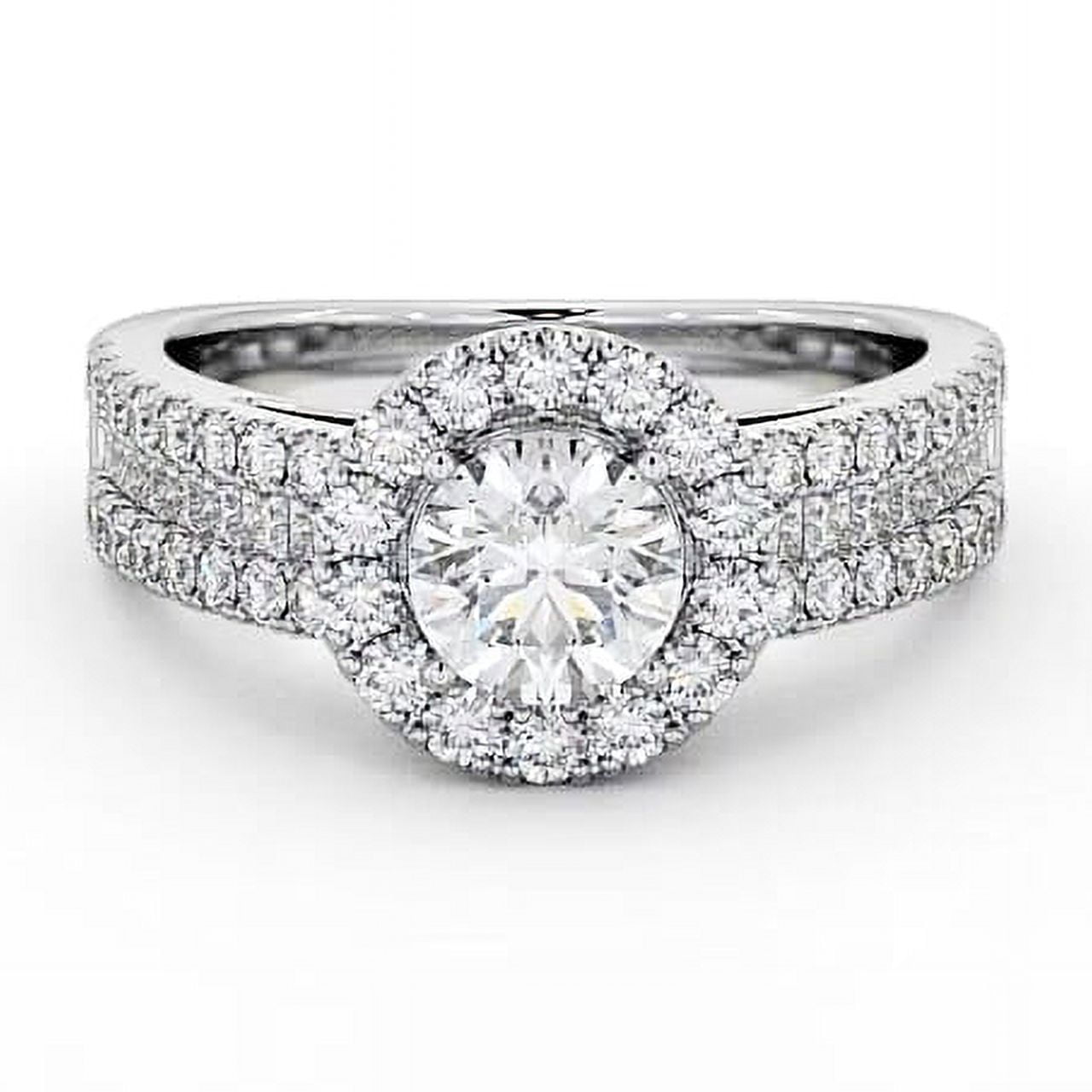 Alpha Jewelry 2 Ct Oval Cut Moissanite Solitaire Ring for Women's - 14K ...