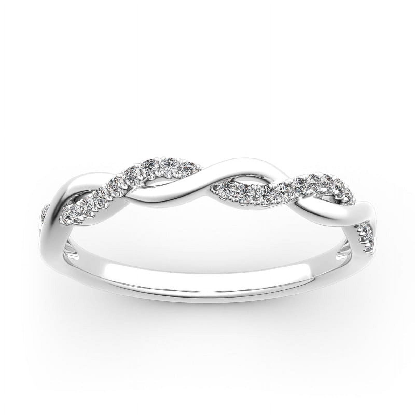 Alpha Jewelry Brilliant 1 Ct Round Cut Moissanite Ring - 14K White Gold ...