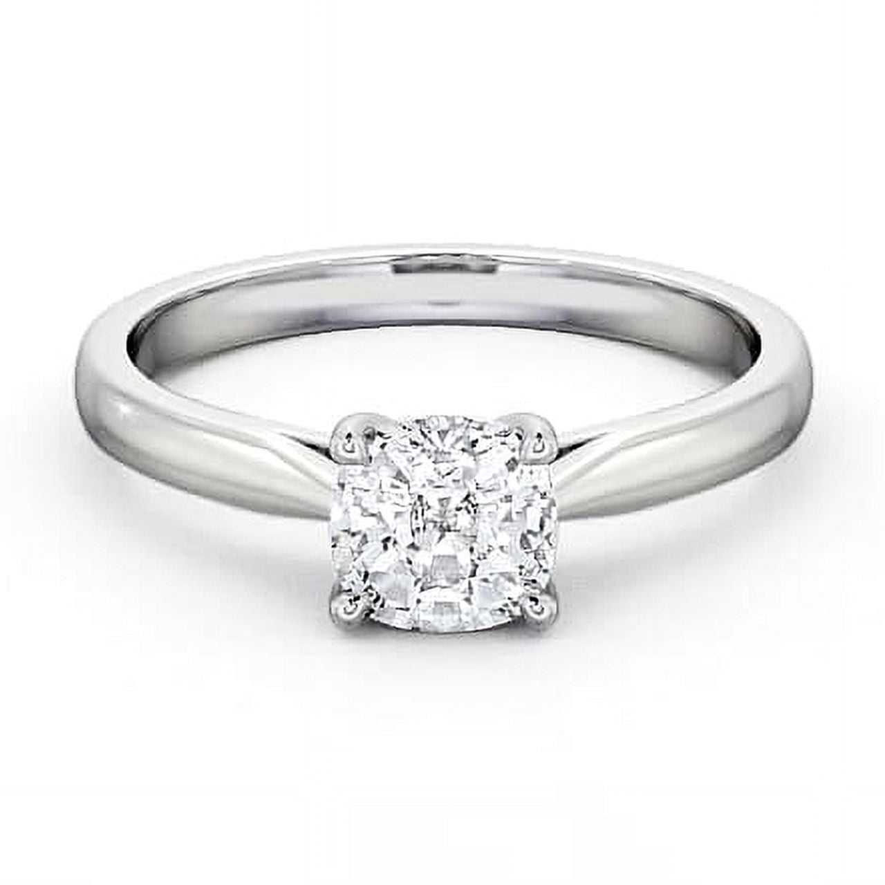 Alpha Jewelry Cushion Cut Excellent 1.5 Ct Moissanite Ring For Women's ...