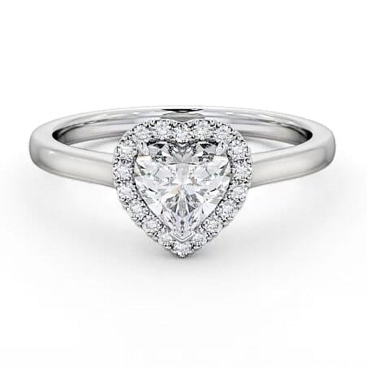 Alpha Jewelry Heart Cut Excellent 2 Ct Moissanite Engagement Ring - 14K ...