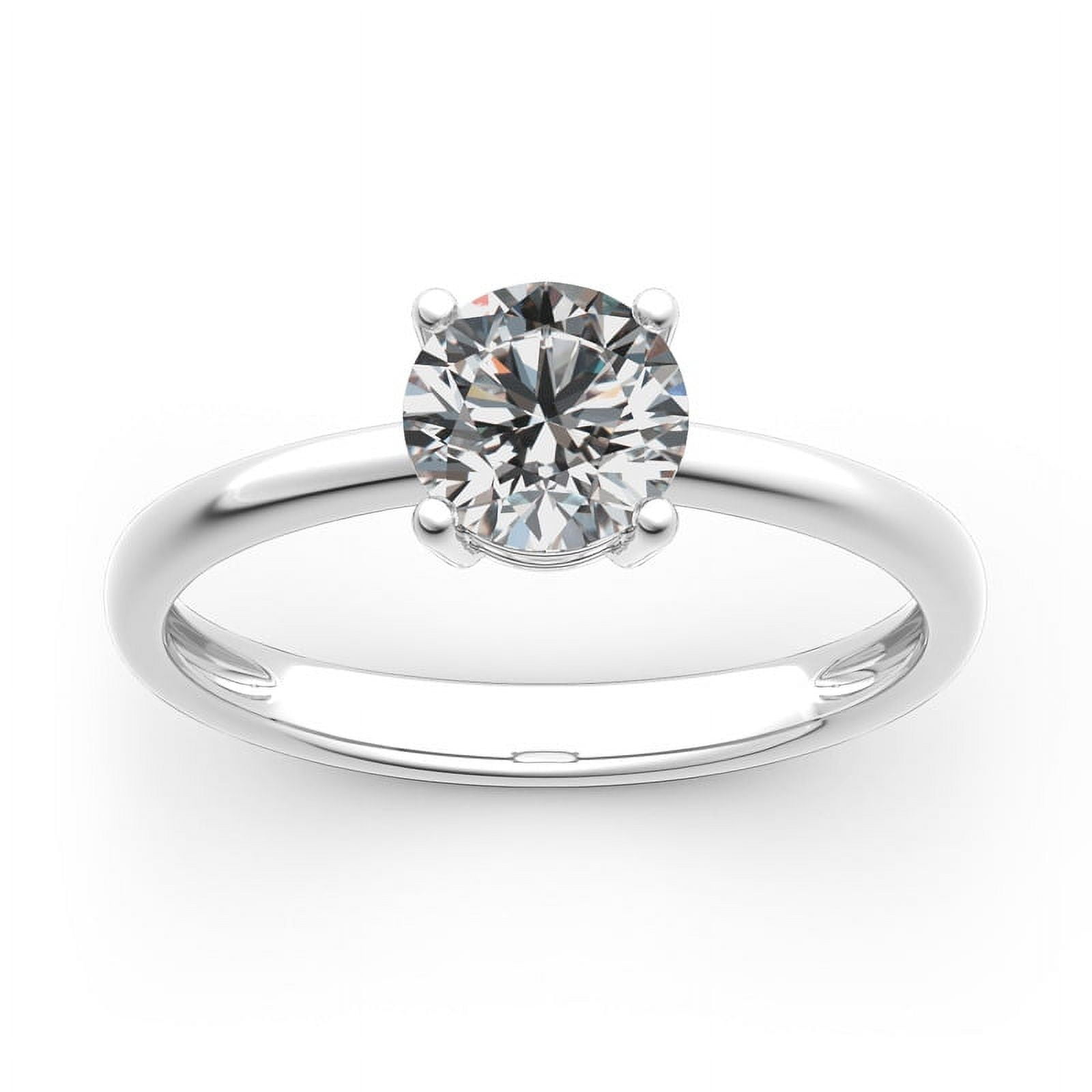 Alpha Jewelry14K White Gold Plated Ring - 1.8 Ct Round Cut Wedding ...