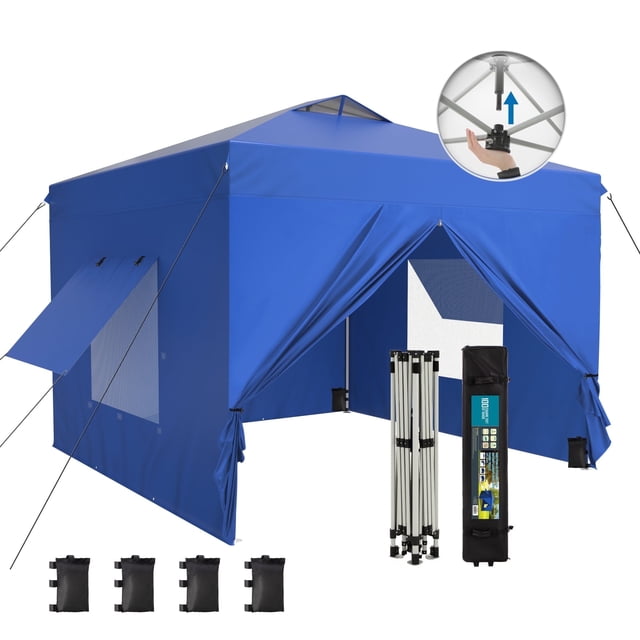 Alpha Joy 10'x 10' Instant Canopy Outdoor Ez Up Outdoor Canopy Shelter ...
