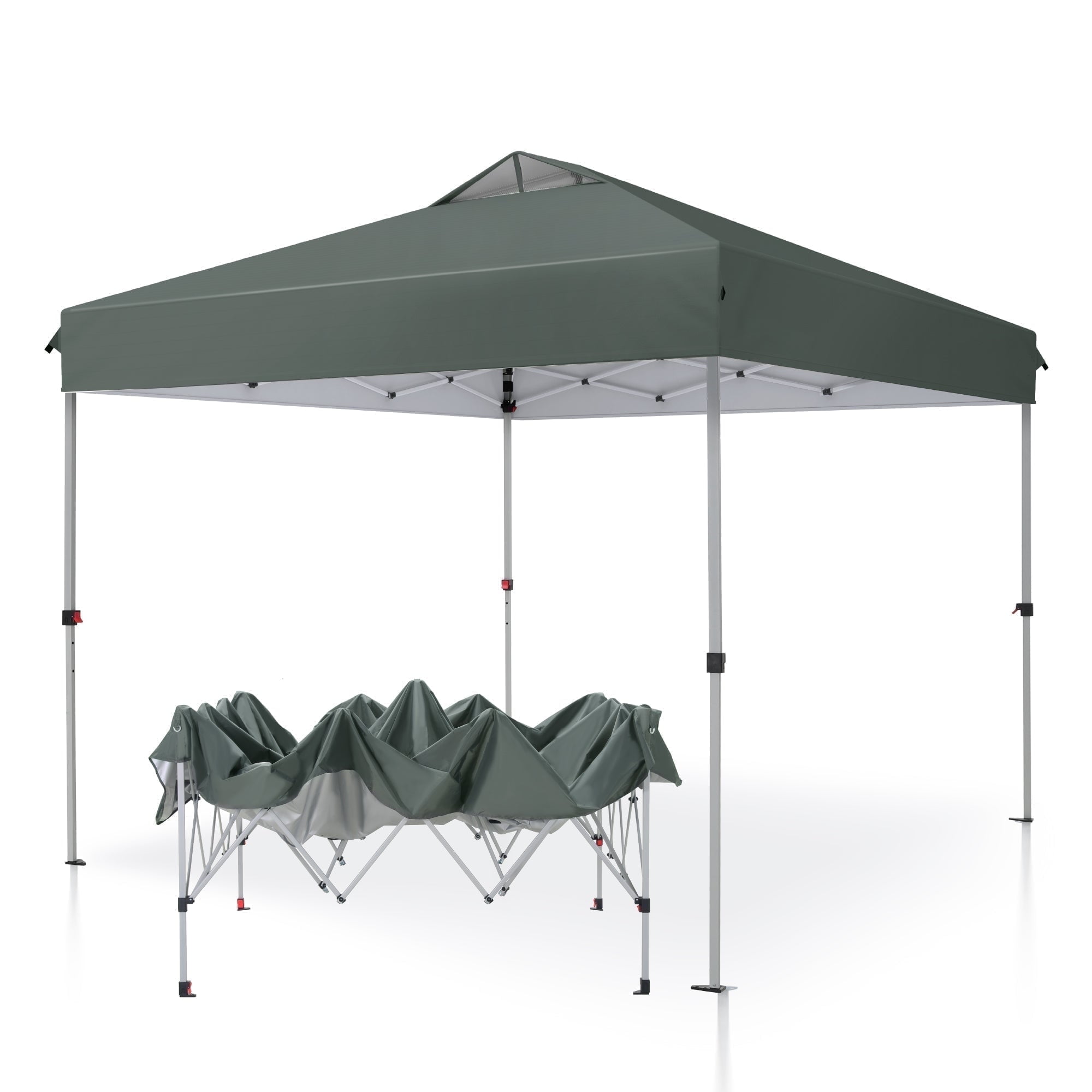 Alpha Joy 10'x 10' Pop up Canopy Outdoor Shade Canopy Event Instant ...