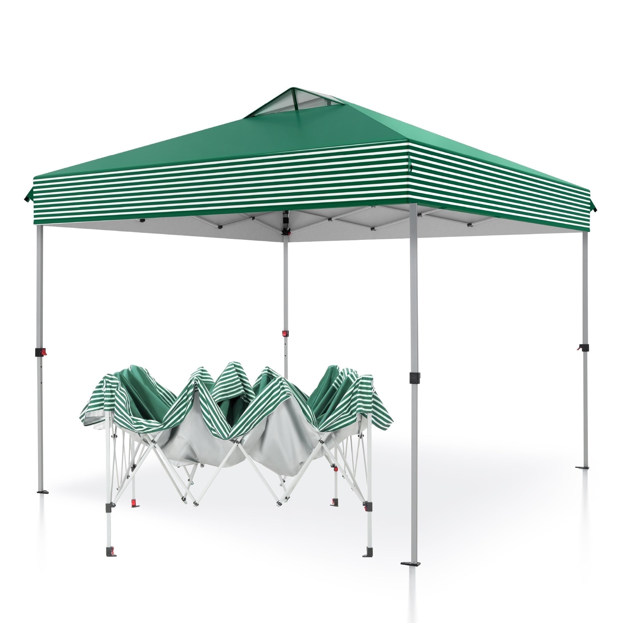Alpha Joy 10'x 10' Pop up Canopy Outdoor Shade Canopy Event Instant ...