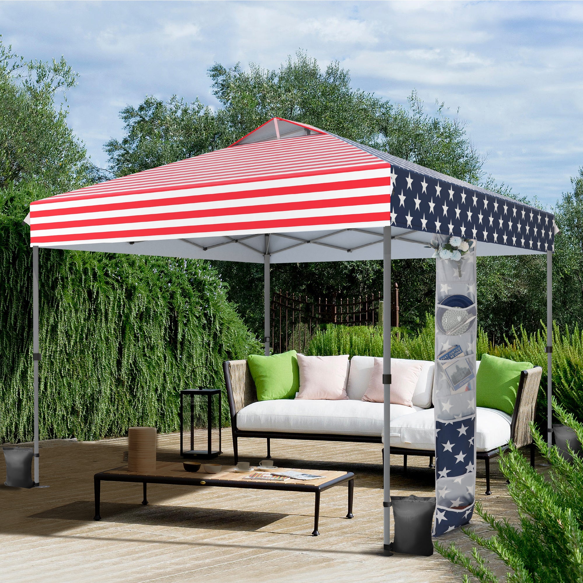 Best Choice Products 12x12ft Easy Setup Pop Up Canopy w/ 1-Button Setup, Wheeled Case, 4 Weight ...