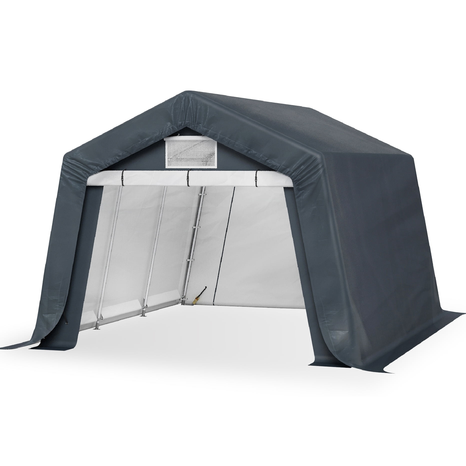 Alpha Joy 12 x 14 x 9.1 ft Portable Storage Shed Outdoor Heavy Duty ...