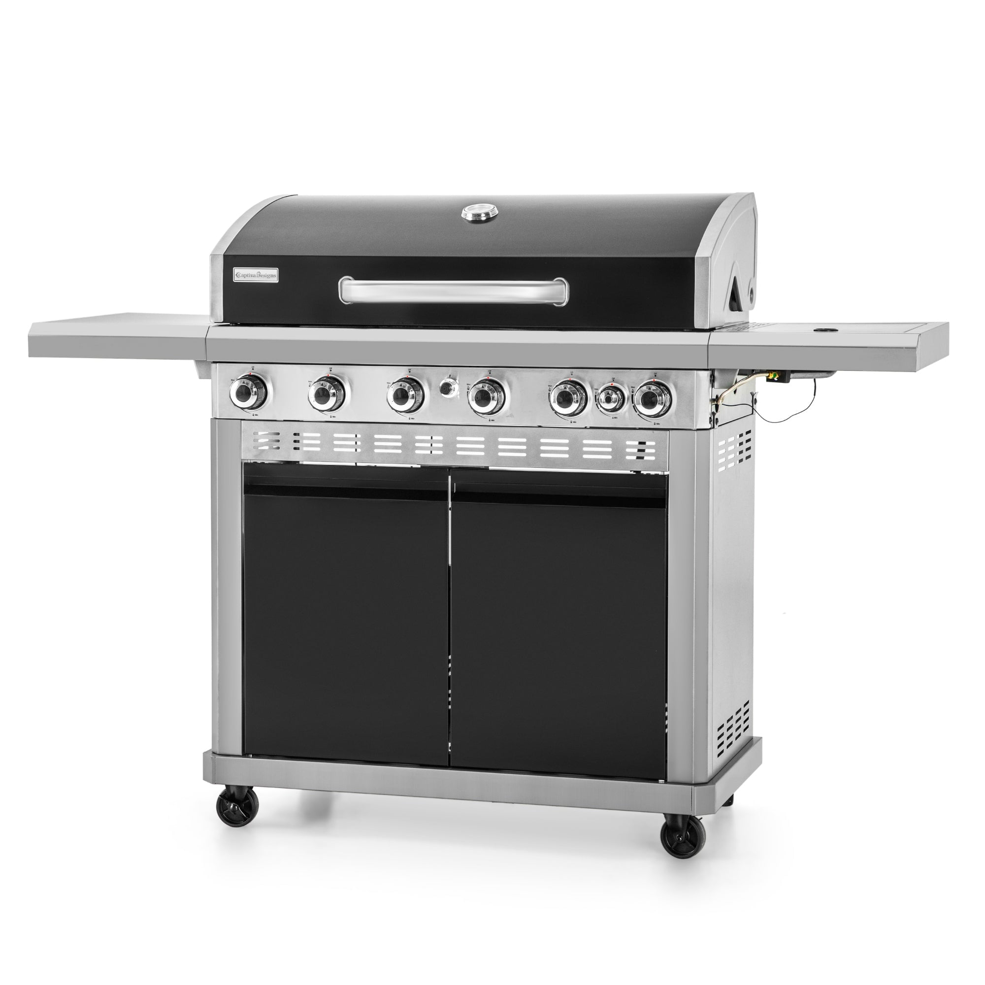Alpha Joy 6-Burner Propane Gas Grill with Side Burner BBQ Grill Griddle Combo - Walmart.com