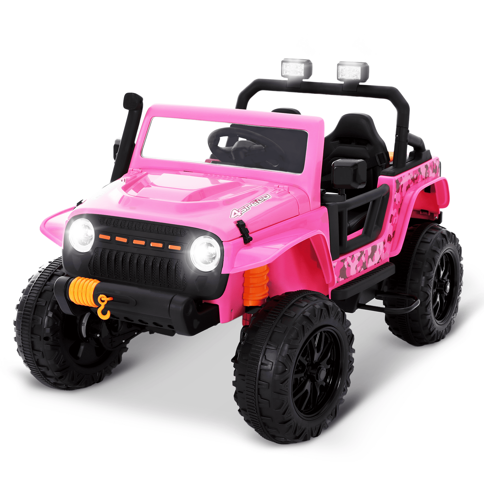 Alpha Joy 2-Seater Kids Ride on Truck 24V Electric Jeep Car with Remote ...