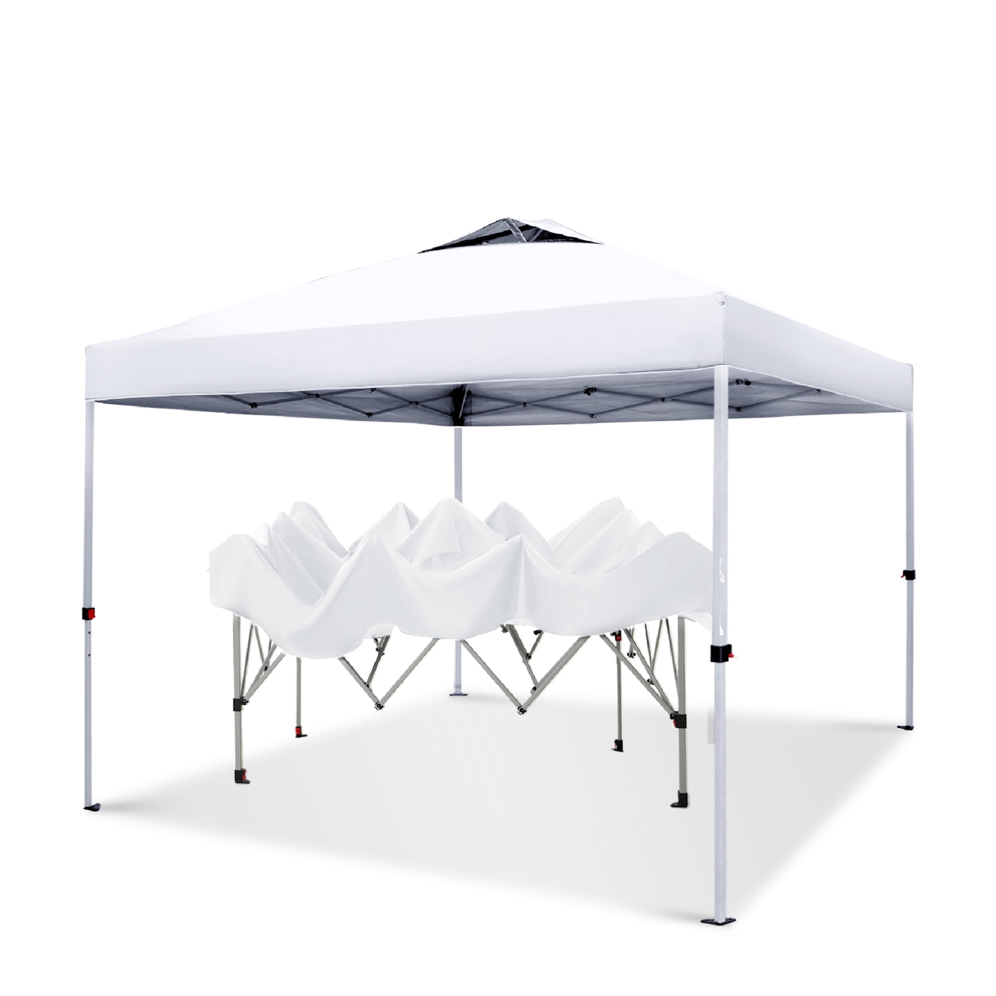 Alpha Joy 10'x10' Pop Up Canopy Tent, UV Protection, Adjustable Height ...