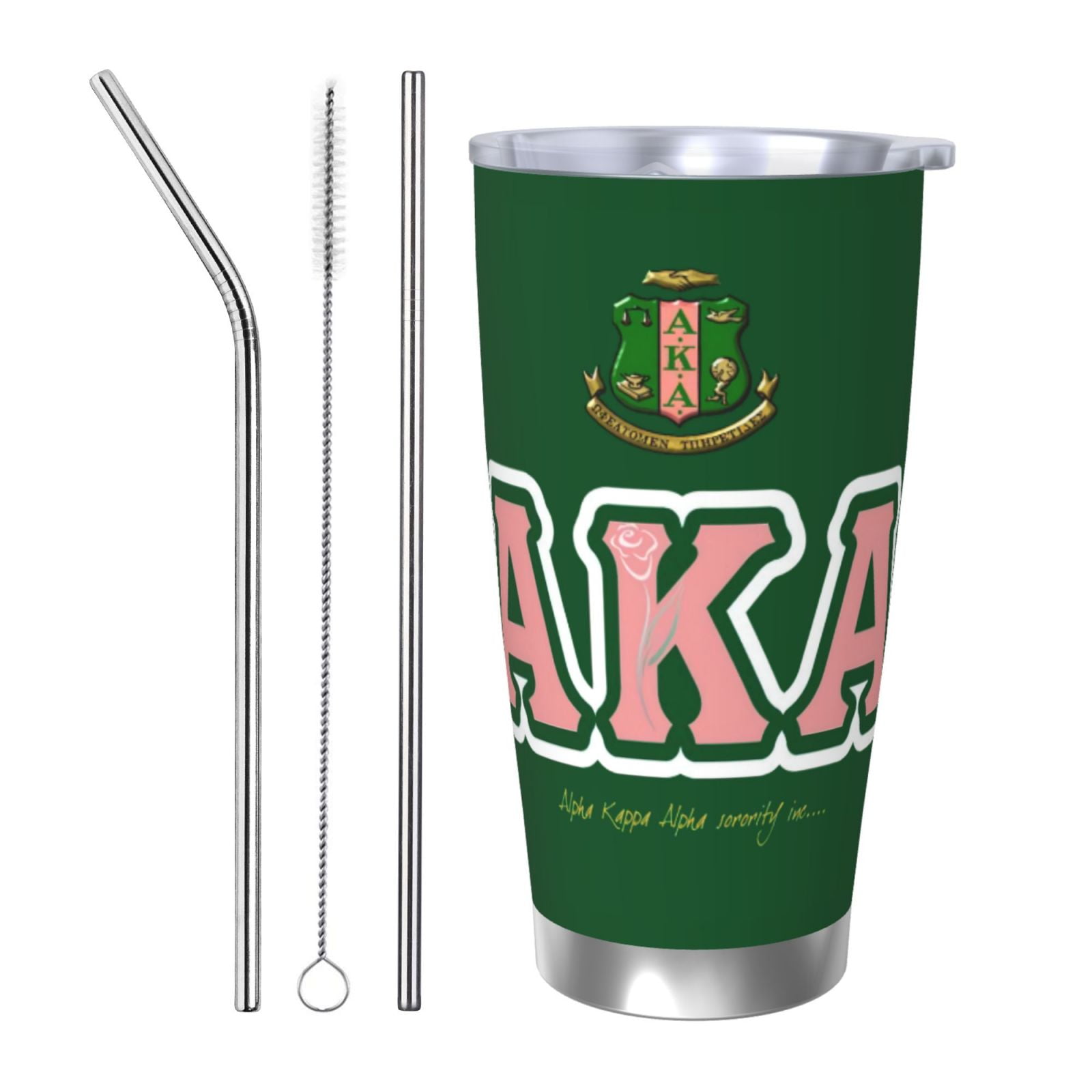 Alpha Kappa Alpha Car Cup Insulation Tumbler Reusable Stainless Steel ...