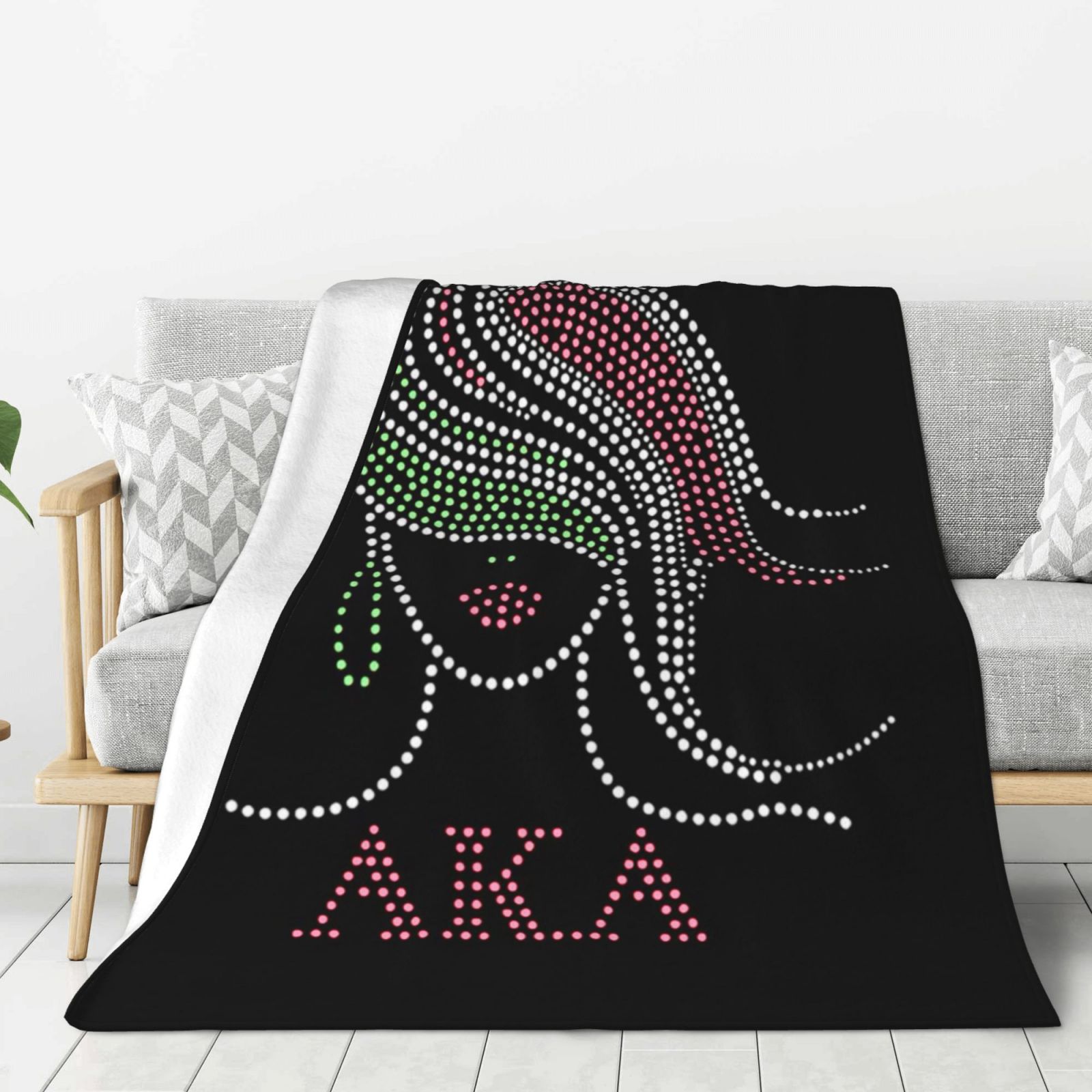 Alpha Kappa Alpha Flannel Blanket - Lightweight & Soft Throw for Kids ...