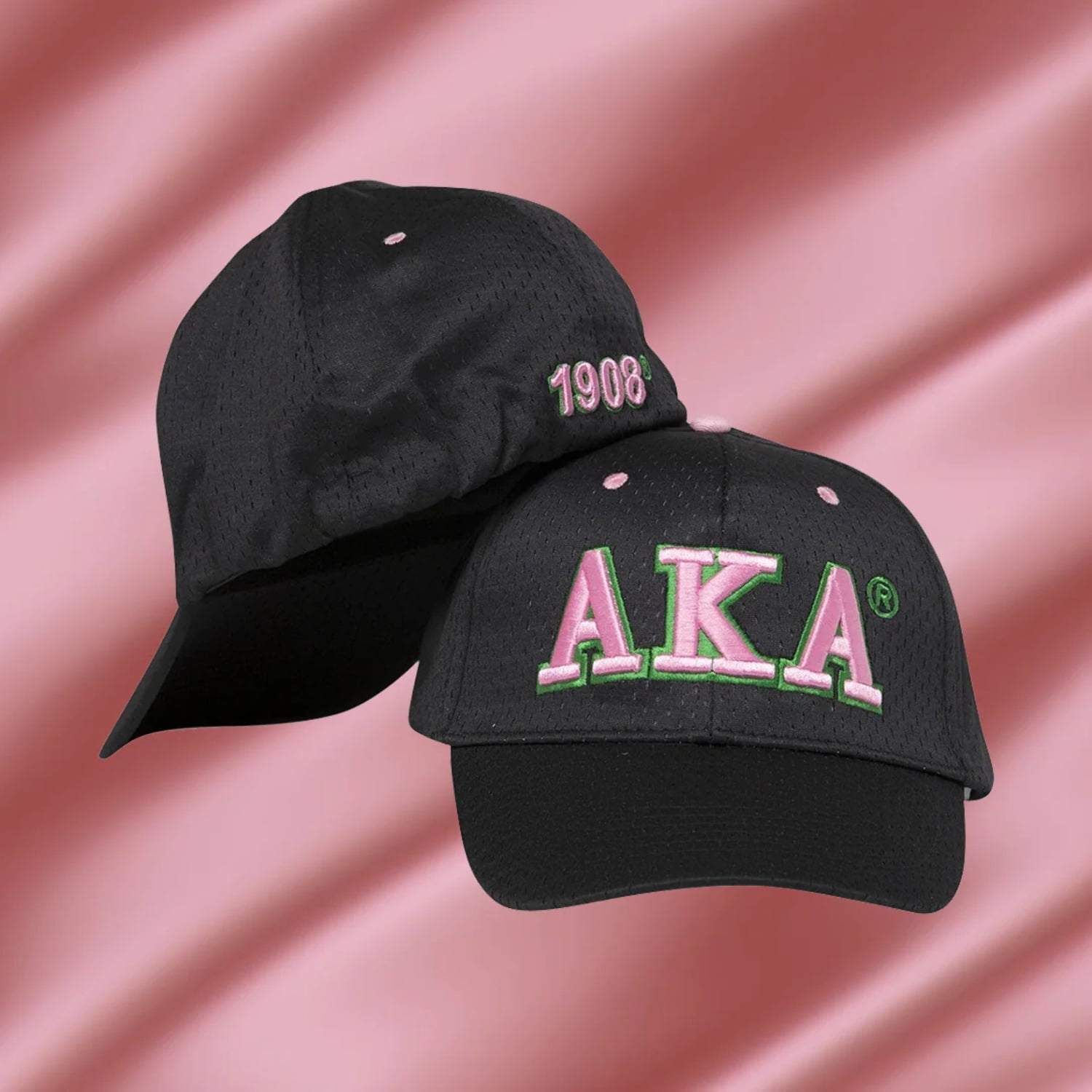 Alpha Kappa Alpha Flexfit Embroidered Mesh Cap Green - Walmart.com