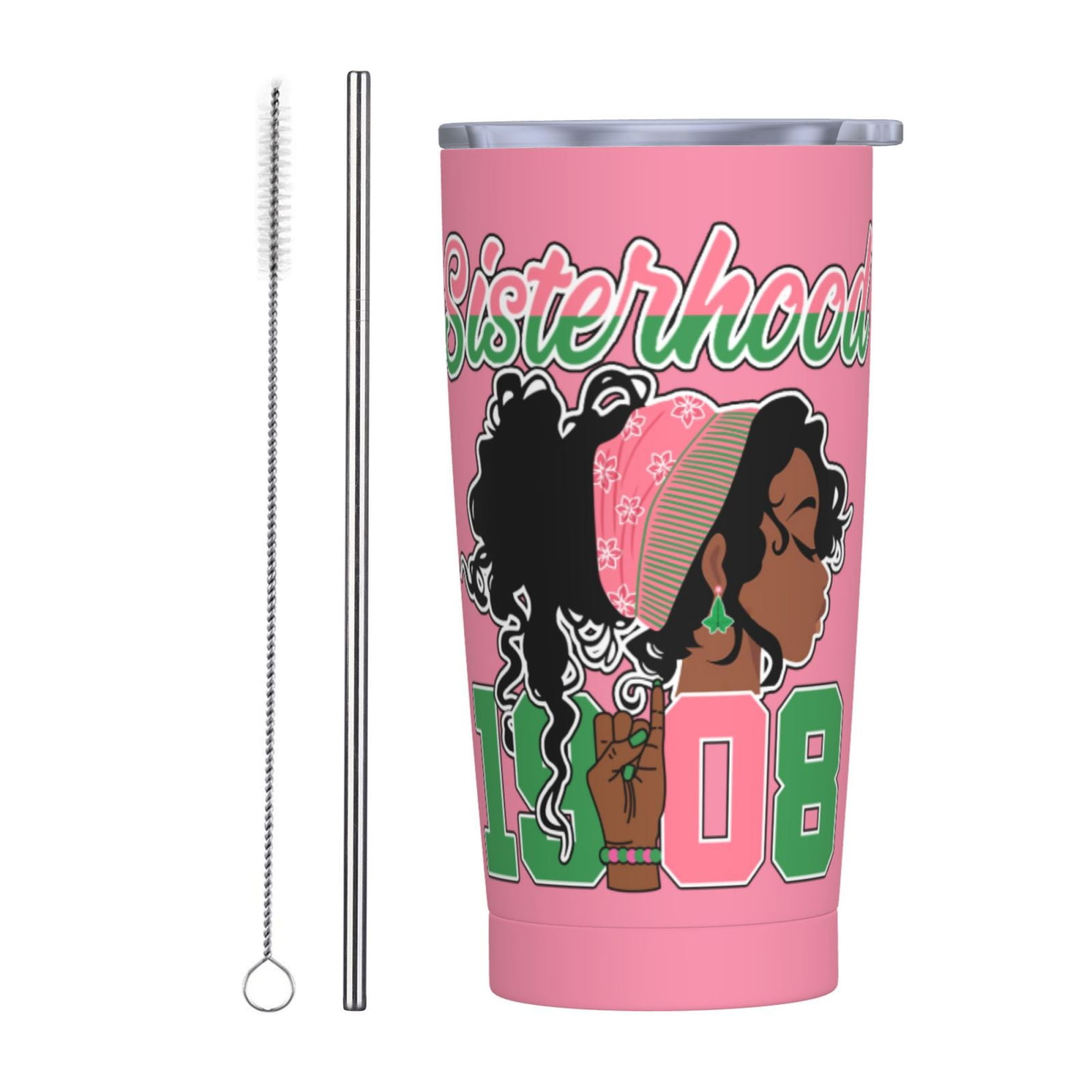 Alpha Kappa Alpha Sorority AKA 20oz Insulated Tumblers with Lids and ...