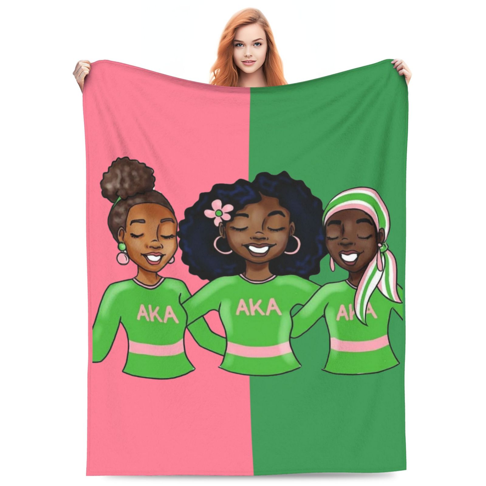 Alpha Kappa Alpha Throw Blanket Soft Warm Cozy Throw Home Decorative ...